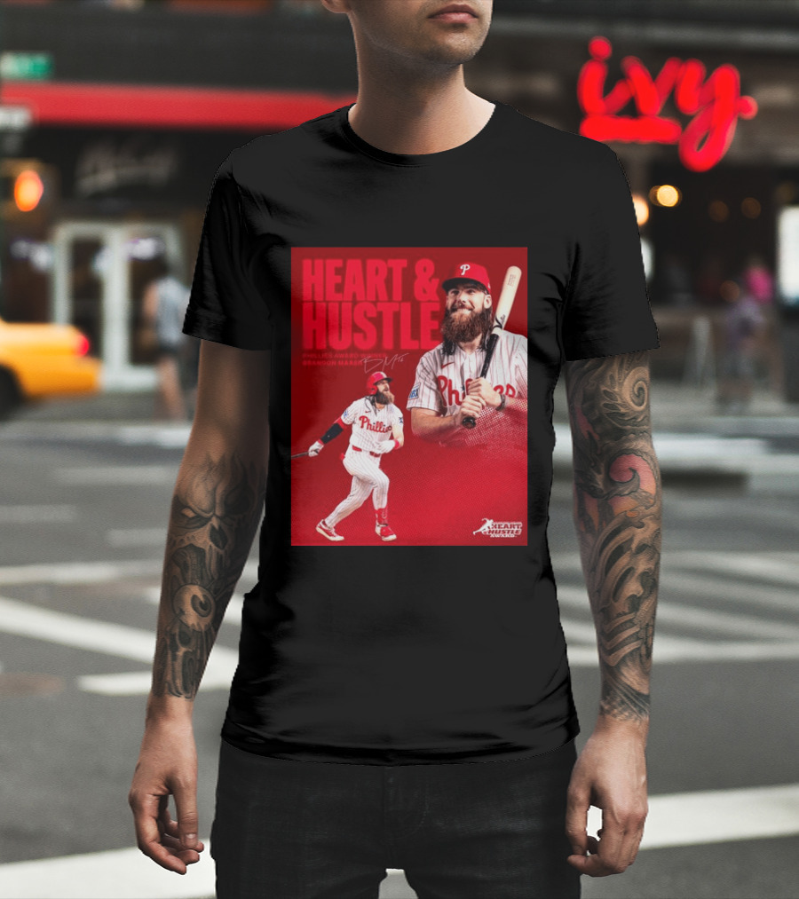 Philadelphia Phillies Heart & Hustle Award Winner Brandon Marsh T-Shirt