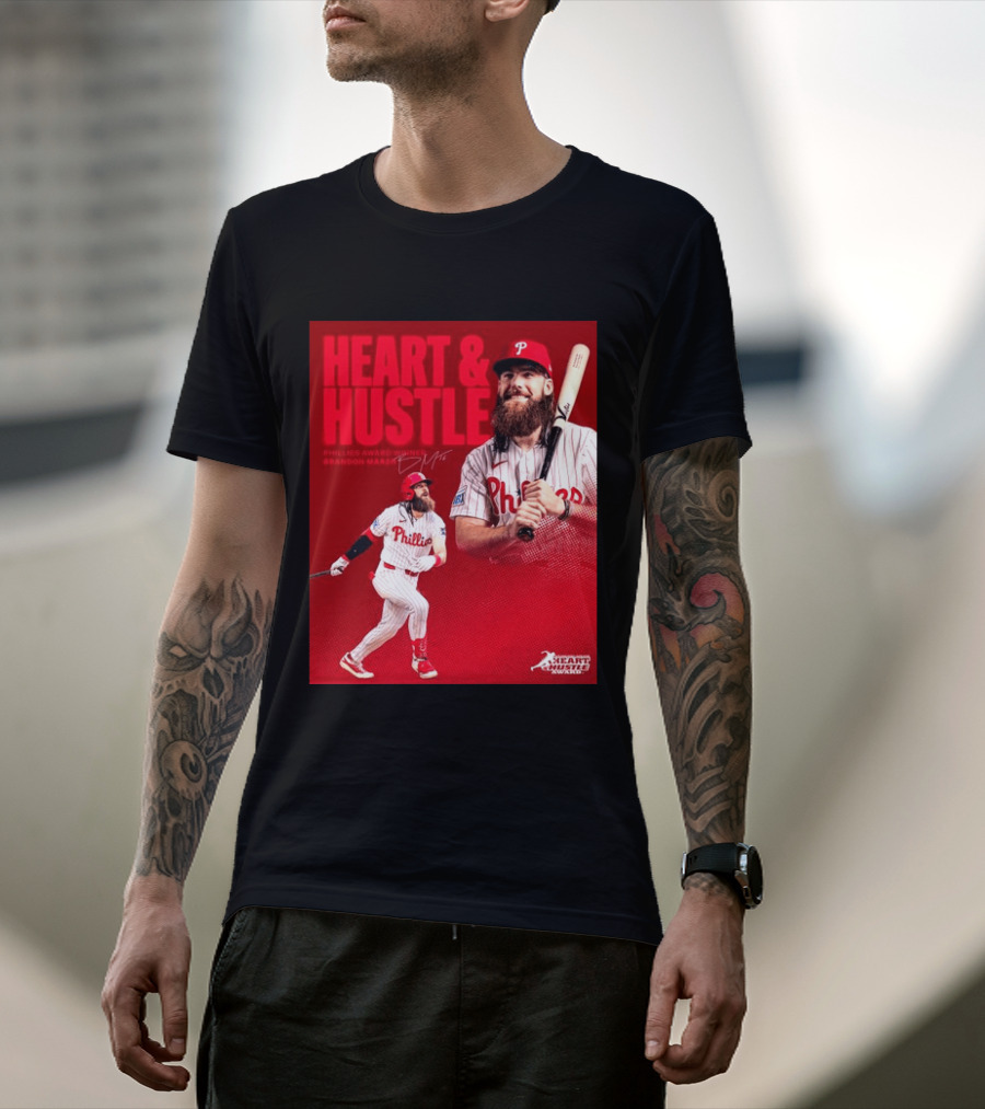 Philadelphia Phillies Heart & Hustle Award Winner Brandon Marsh T-Shirt