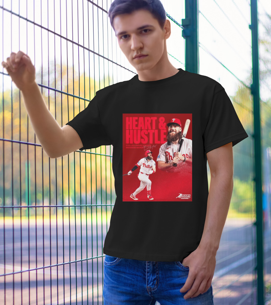 Philadelphia Phillies Heart & Hustle Award Winner Brandon Marsh T-Shirt