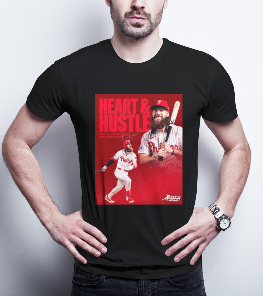 Philadelphia Phillies Heart & Hustle Award Winner Brandon Marsh T-Shirt