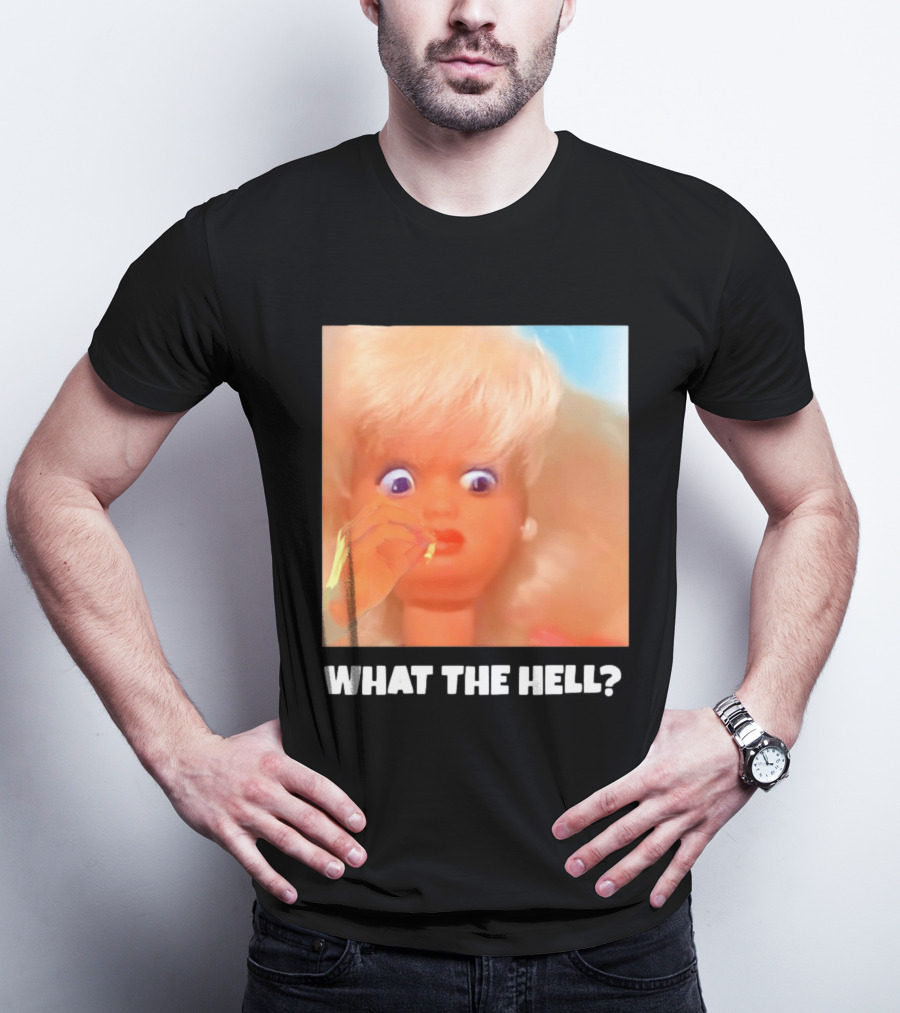 What The Hell Doll Meme Reaction Funny Expression T-Shirt