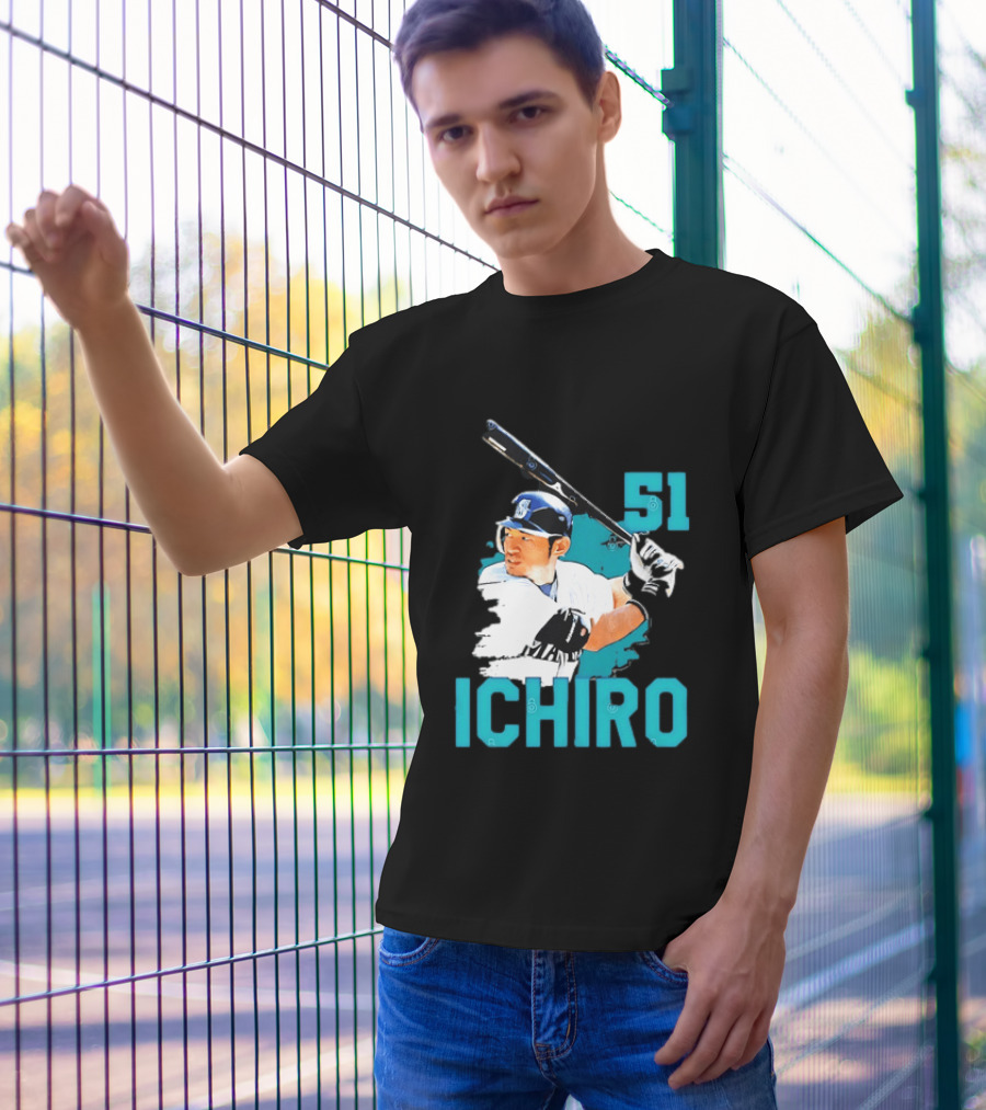 Ichiro Suzuki 51 Seattle Mariners MLB Baseball T-Shirt