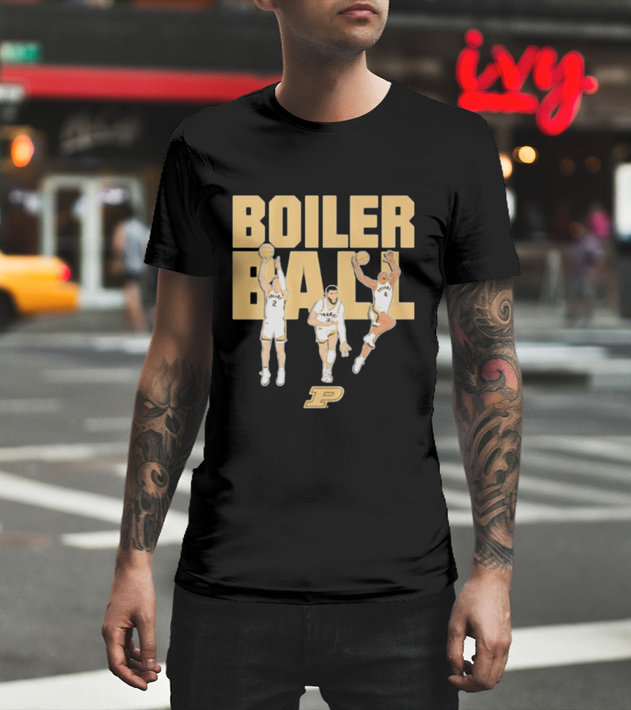 Braden Smith Fletcher Loyer Trey Kaufman Renn Purdue Basketball Boiler Ball T-Shirt