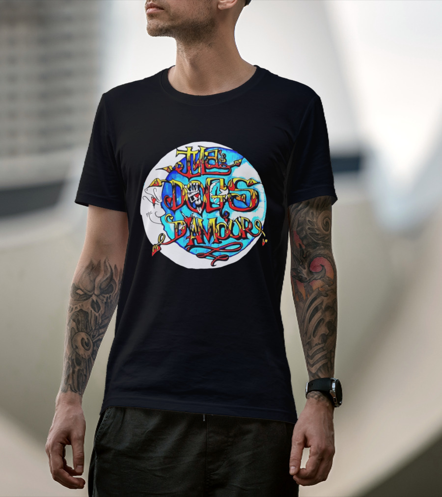 The Dogs D'Amour Iconic Band Logo Vibrant Skull T-Shirt