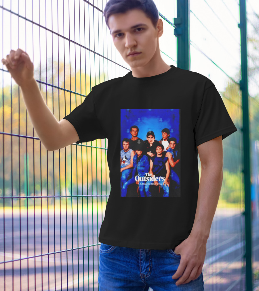 The Outsiders S E Hinton's Classic Novel Cover Group T-Shirt
