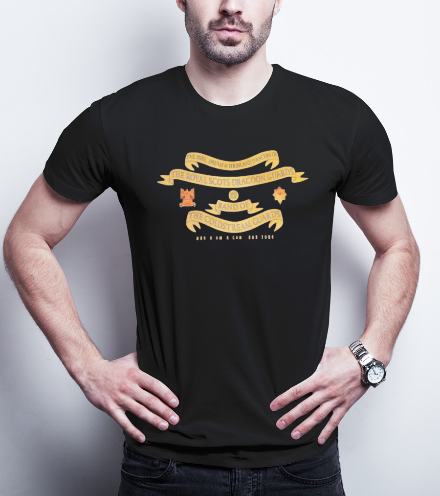 The Pipes Drums Highland Dancers Royal Scots Dragoon Guards Band Coldstream Guards T-Shirt