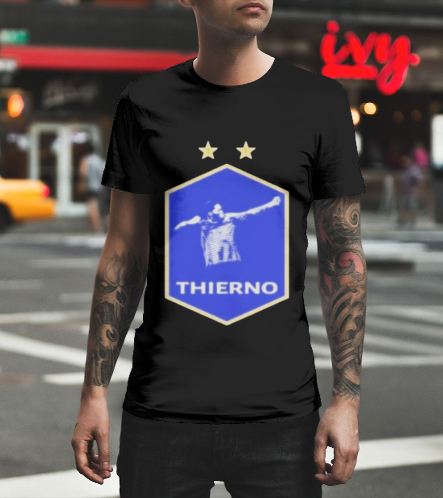 Thierno Barry Everton FC Two Stars Blue Crest T-Shirt