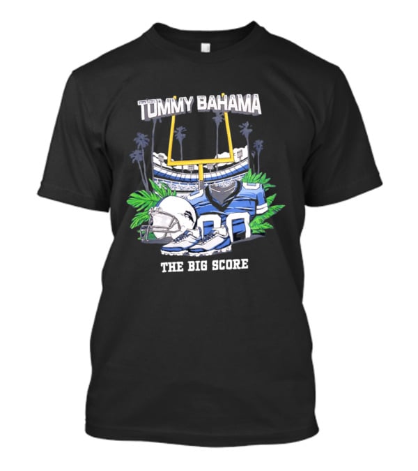 Tommy Bahama The Big Score Football Stadium Jersey And Gear T-Shirt