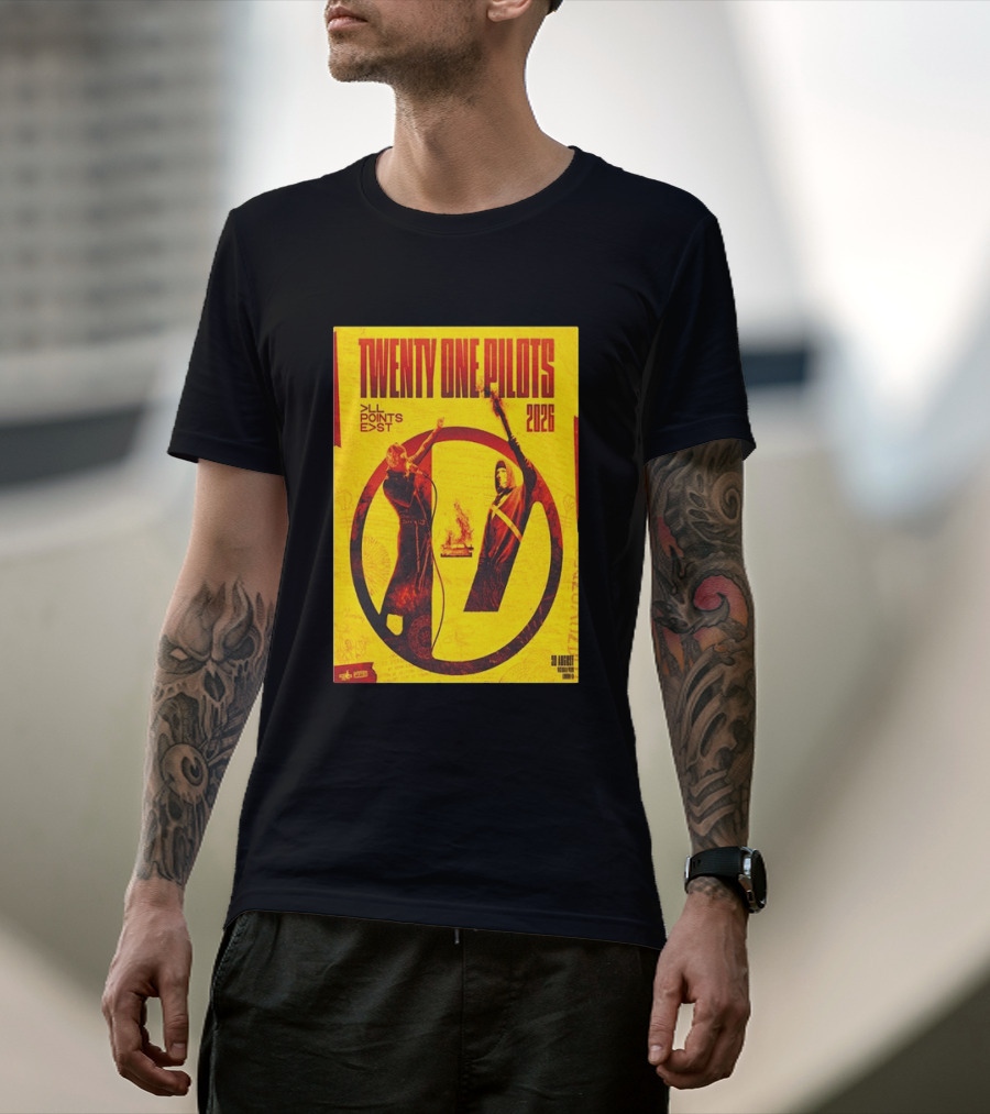 Twenty One Pilots All Points East 2026 Victoria Park London August 30 Tour T-Shirt