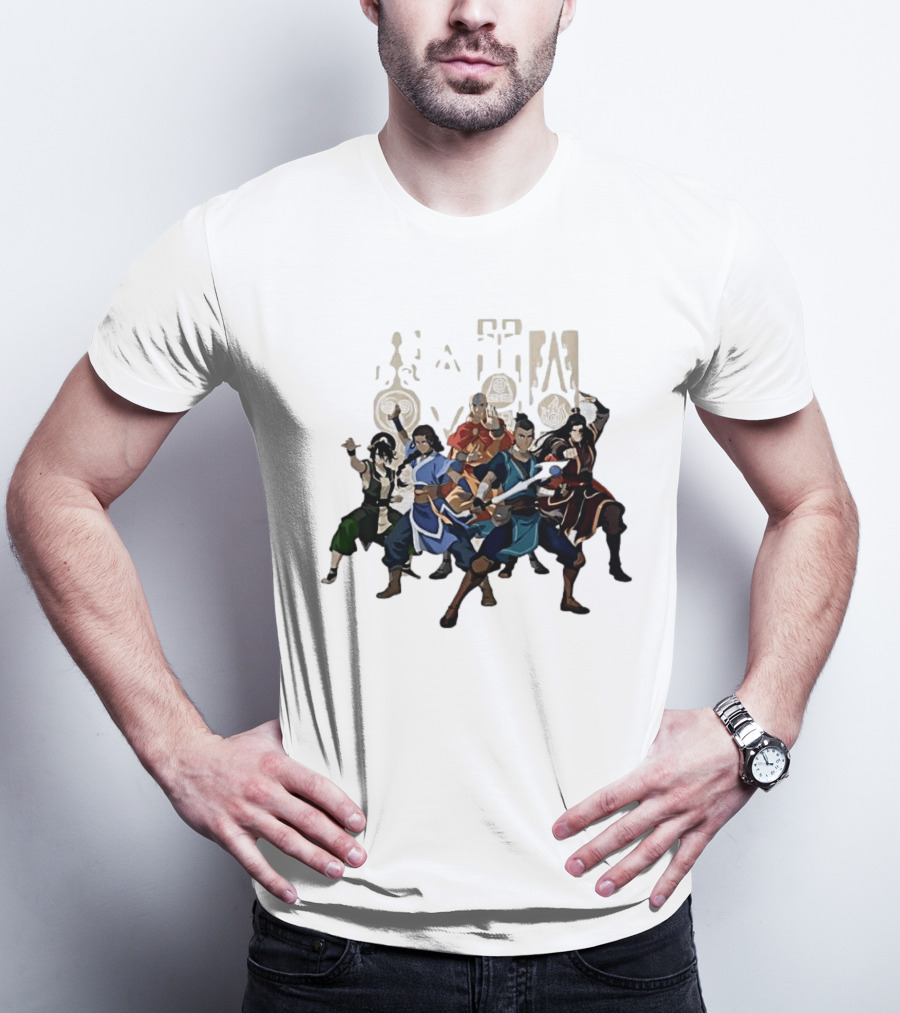 Avatar The Last Airbender Aang Katara Toph Sokka Zuko Elemental T-Shirt