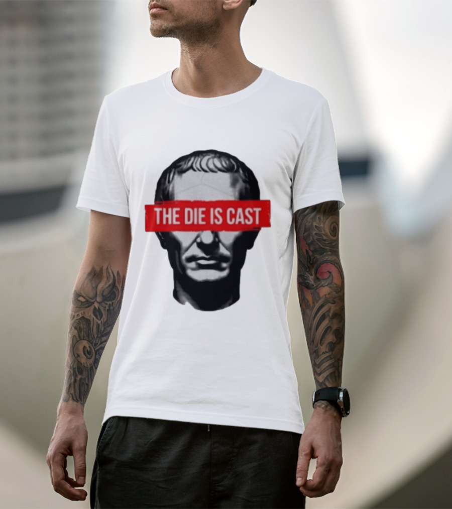Julius Caesar The Die Is Cast Roman Historical Bust T-Shirt
