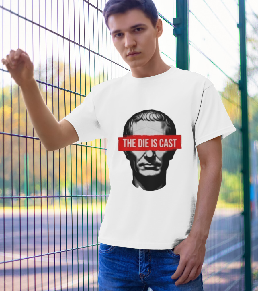 Julius Caesar The Die Is Cast Roman Historical Bust T-Shirt