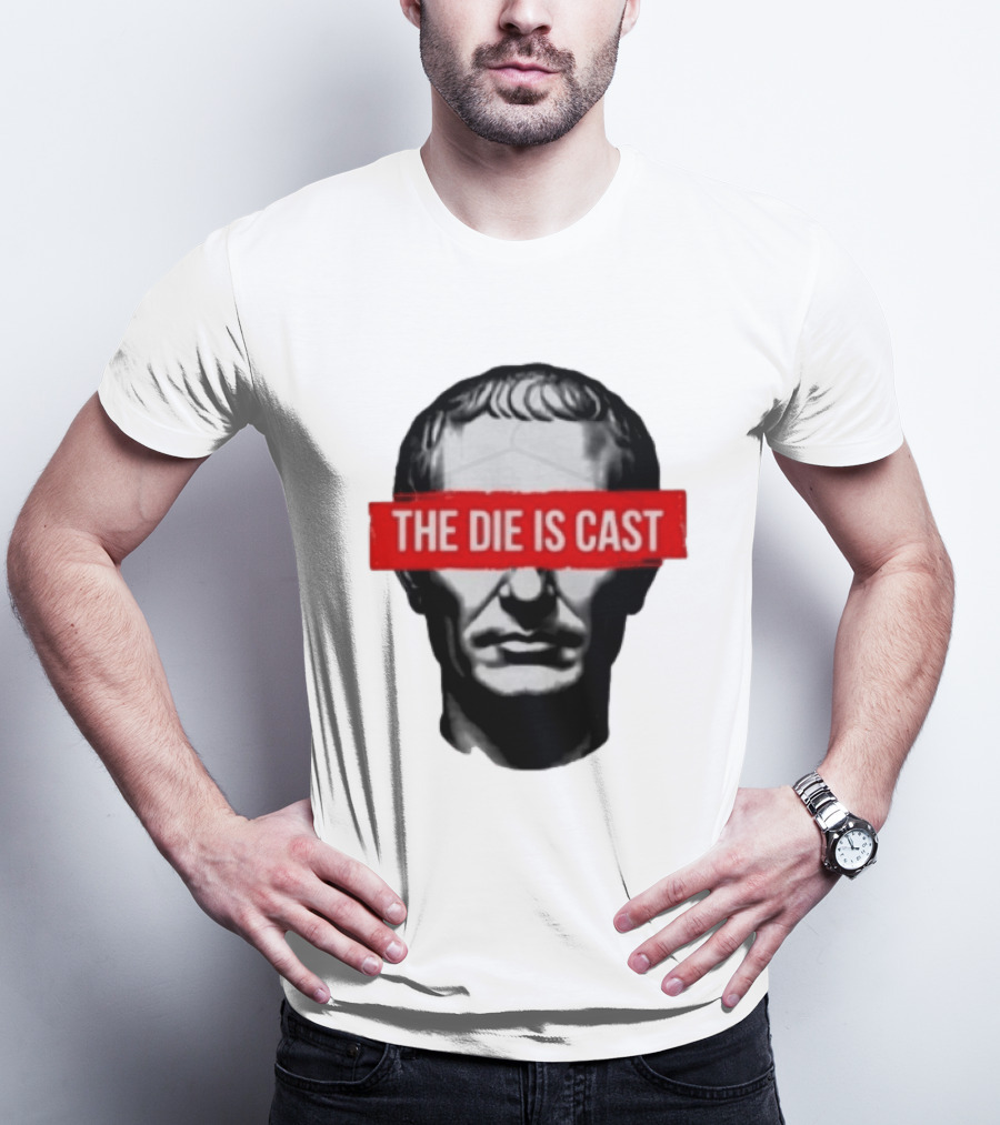 Julius Caesar The Die Is Cast Roman Historical Bust T-Shirt