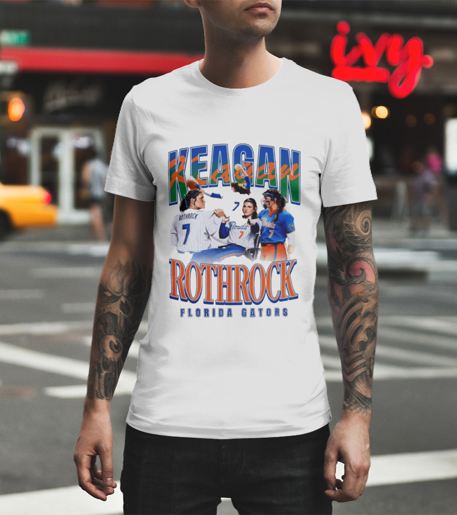Keagan Rothrock Florida Gators Rothrock 7 Baseball Softball Athlete T-Shirt