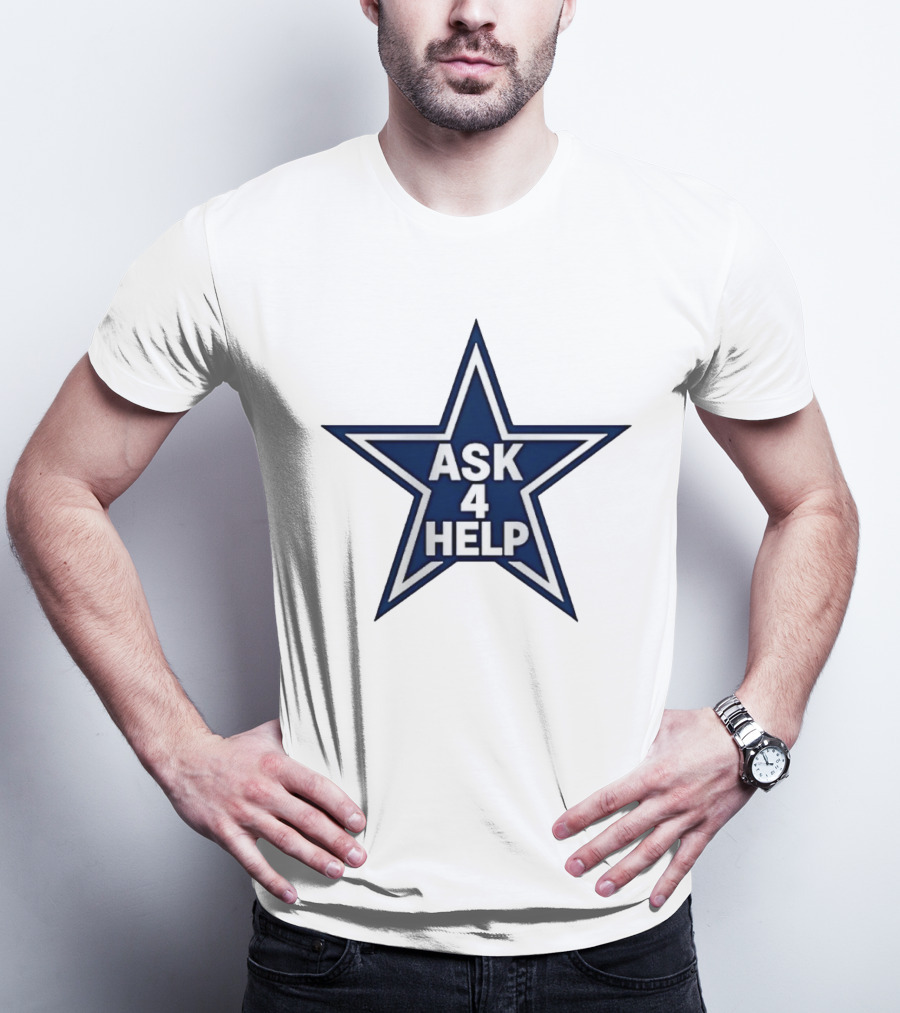 Dallas Cowboys Classic Ask 4 Help Star T-Shirt