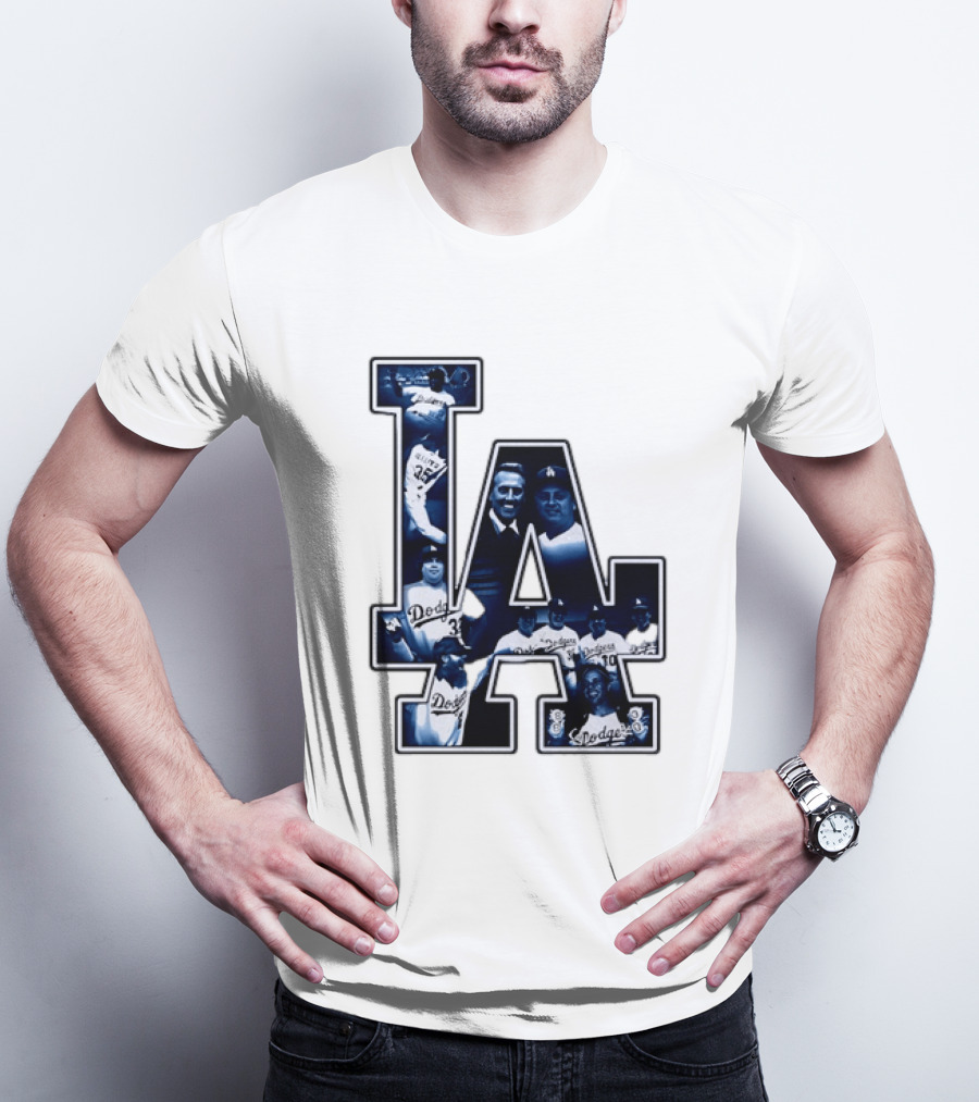 Los Angeles Dodgers Legends LA MLB Baseball Team Vintage Photography T-Shirt