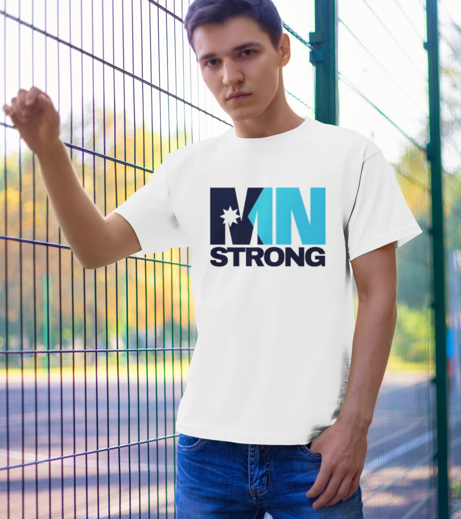 MN Strong Minneapolis Minnesota Kiss Cut Star T-Shirt