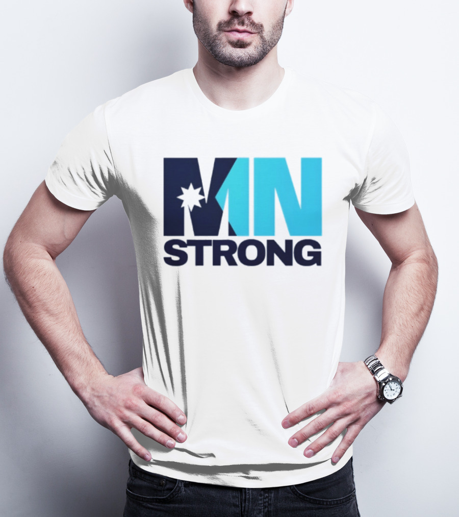 MN Strong Minneapolis Minnesota Kiss Cut Star T-Shirt