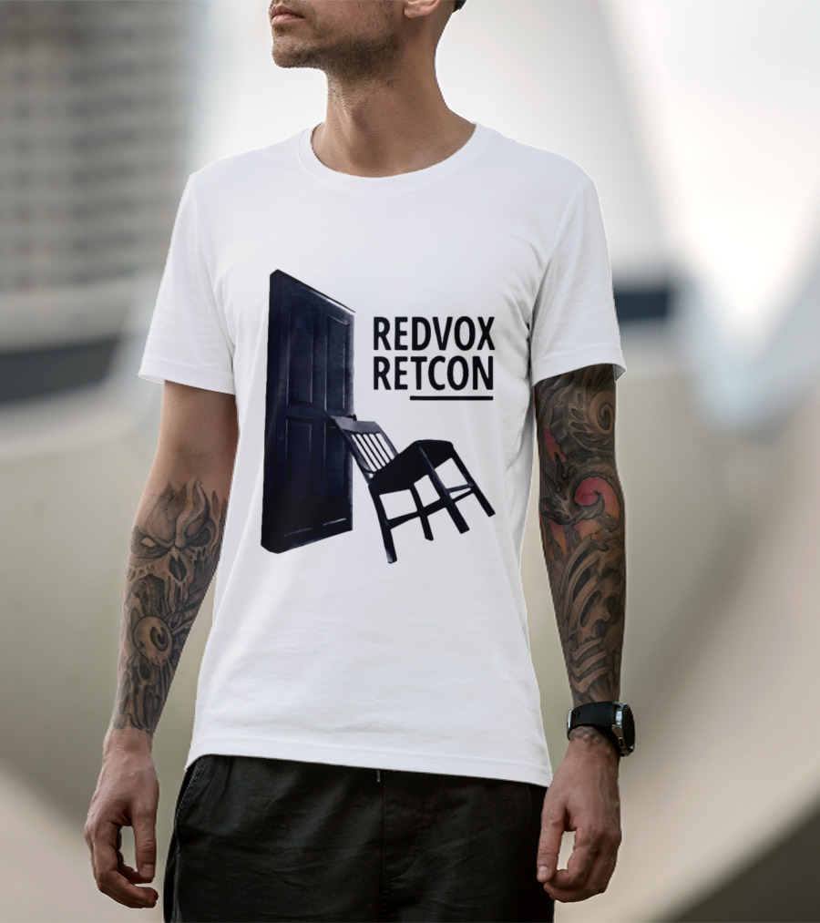 Red Vox Retcon Album Door And Chair T-Shirt