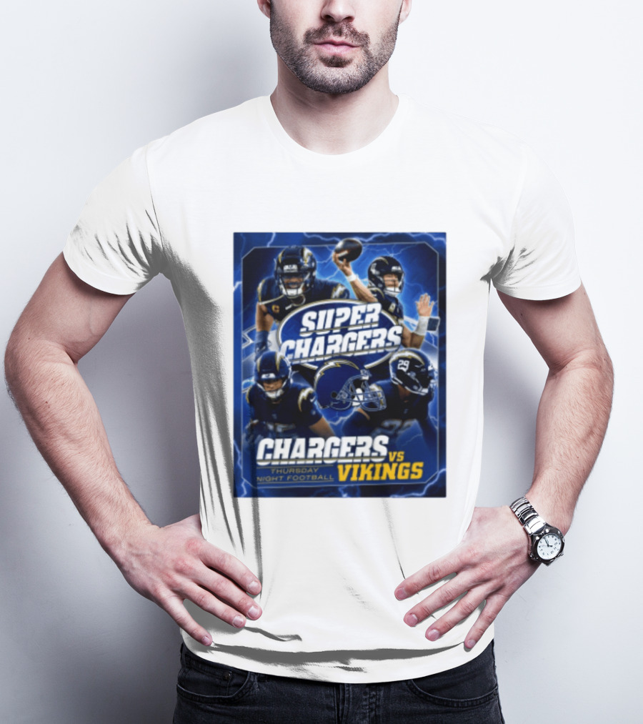 Super Chargers Vs Vikings Thursday Night Football 2025 T-Shirt