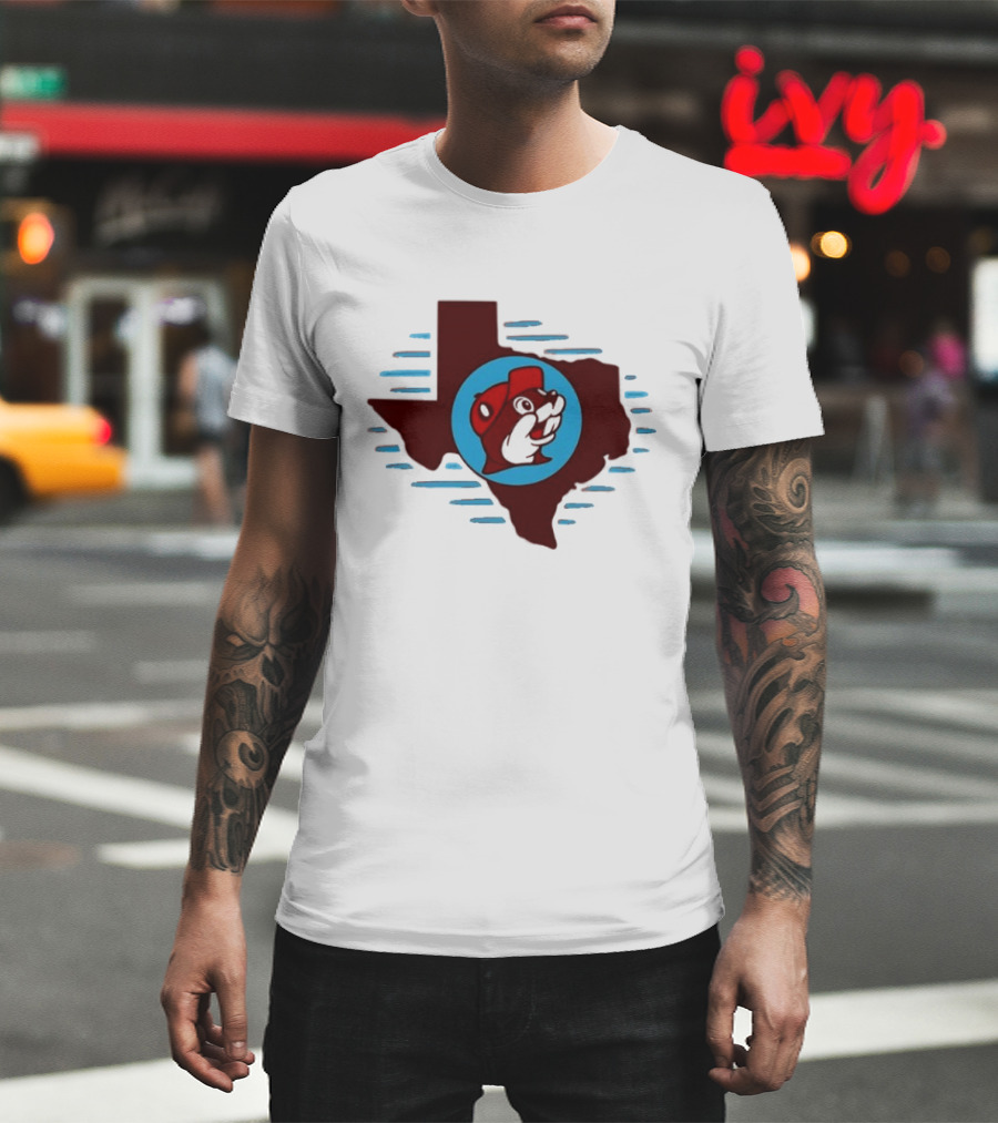 Buc Ees Texas Beaver Icon State Outline Trending T-Shirt