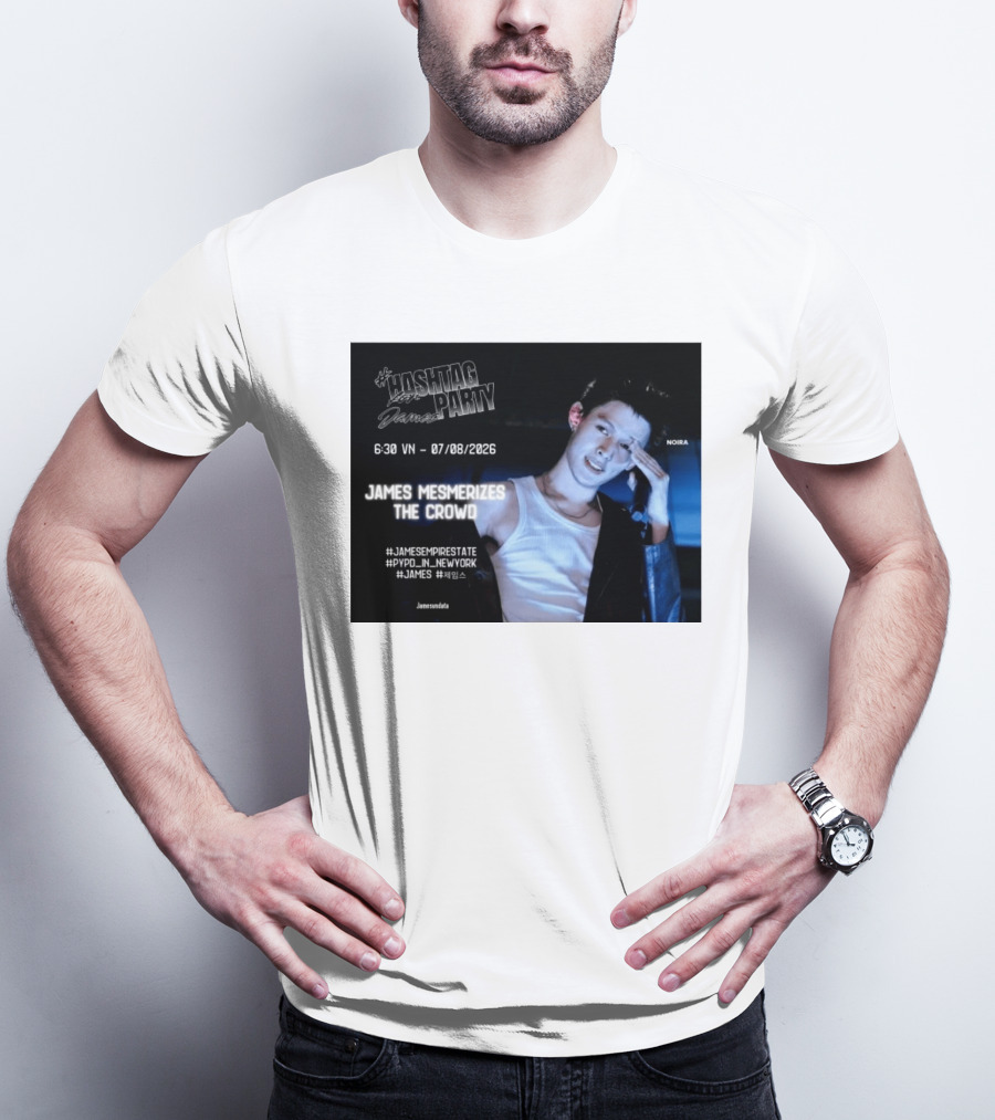 Hashtag Party With James PYPD Tour New York Crowd Mesmerized 07/08/2026 T-Shirt