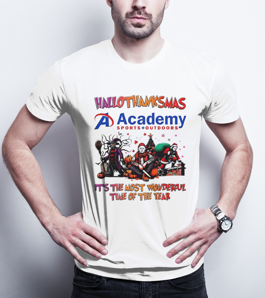 Hallothanksmas Academy Sports Outdoors It's The Most Wonderful Time T-Shirt