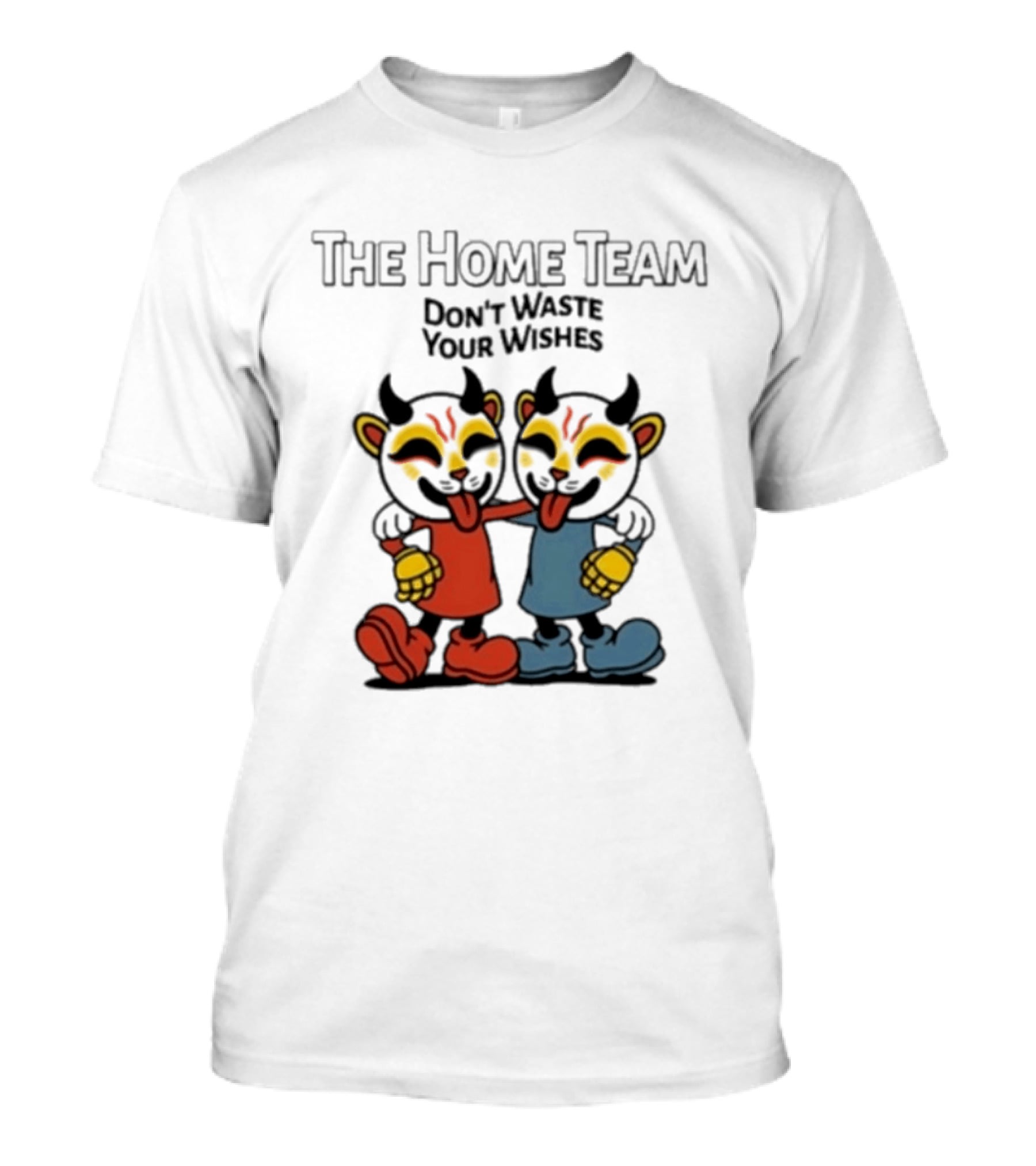 The Home Team Don't Waste Your Wishes Cuphead Tie Dye T-Shirt
