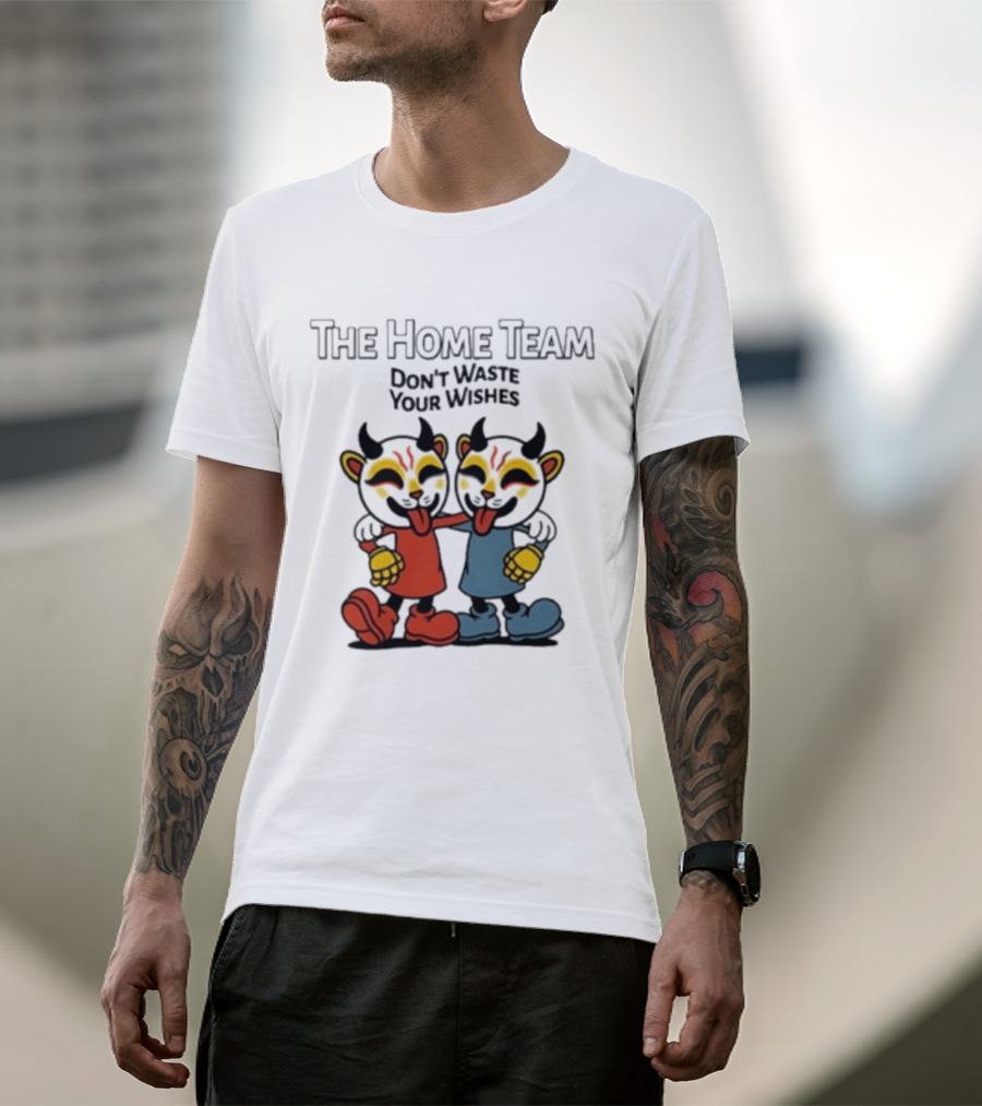 The Home Team Don't Waste Your Wishes Cuphead Tie Dye T-Shirt
