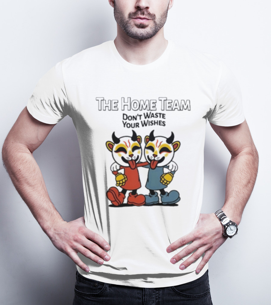 The Home Team Don't Waste Your Wishes Cuphead Tie Dye T-Shirt