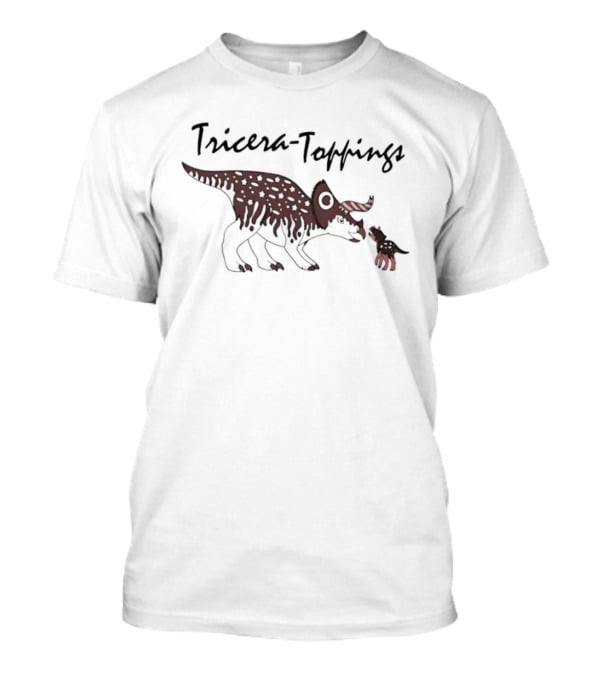 Tricera Toppings Dinosaur Treat Eating Sundae T-Shirt