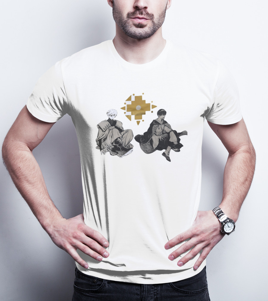 Witch Hat Atelier Character Art Featuring Stylish Outfits And Geometric T-Shirt
