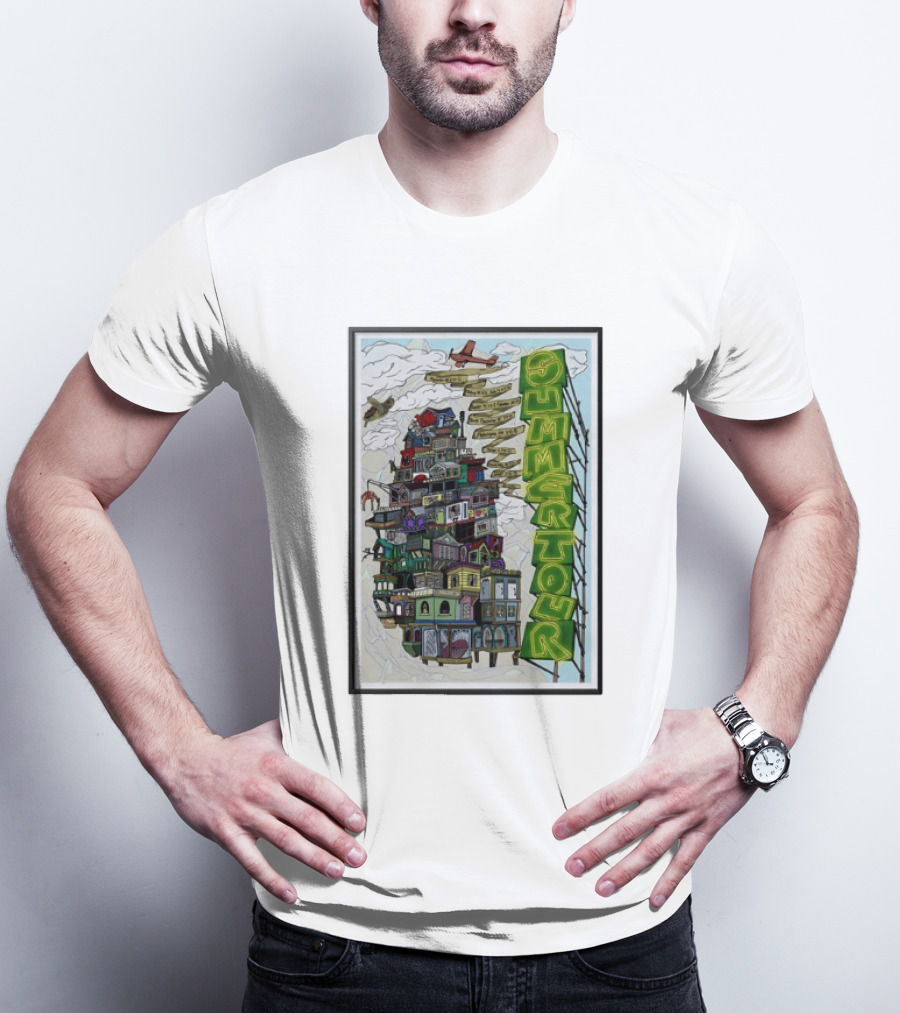Phish Summer Tour 2025 With Signposts And Plane T-Shirt