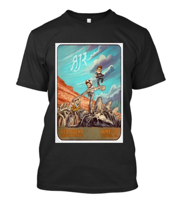 AJR Red Rocks Amphitheatre Denver June 30 2026 Morrison CO T-Shirt