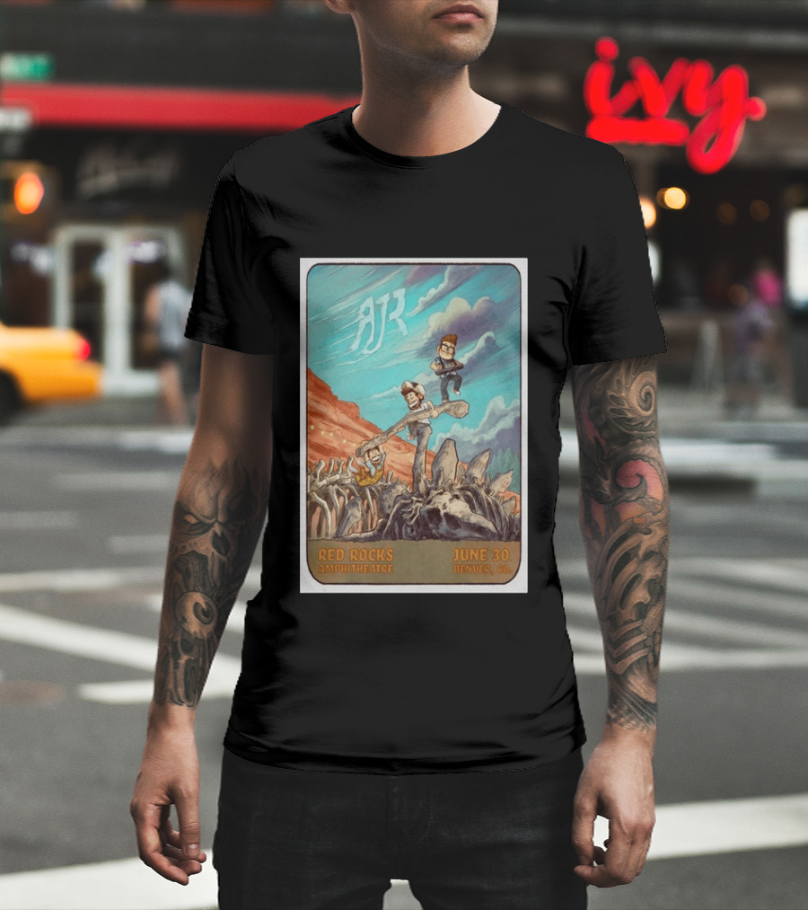AJR Red Rocks Amphitheatre Denver June 30 2026 Morrison CO T-Shirt