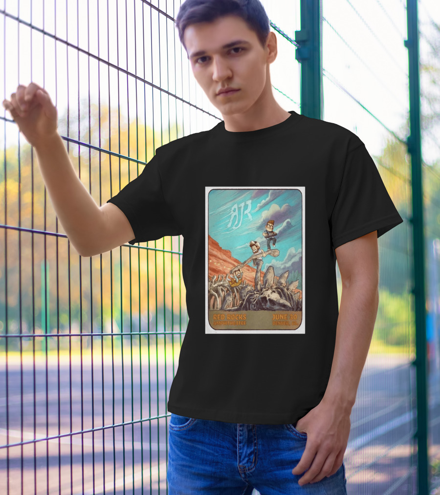 AJR Red Rocks Amphitheatre Denver June 30 2026 Morrison CO T-Shirt