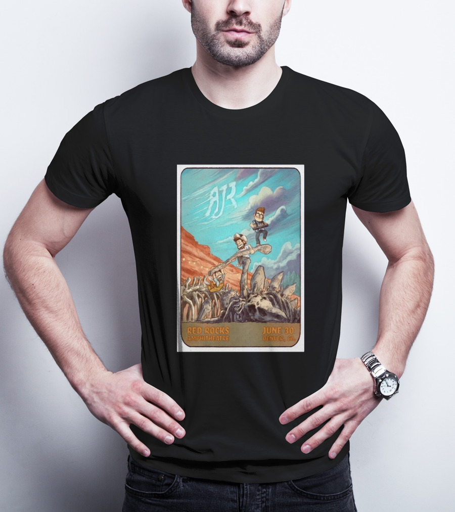 AJR Red Rocks Amphitheatre Denver June 30 2026 Morrison CO T-Shirt