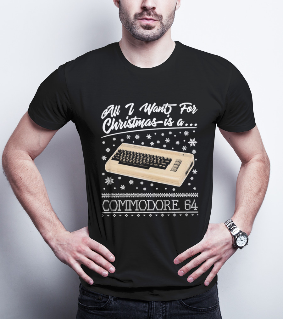 All I Want For Christmas Is A Commodore 64 Nostalgia T-Shirt