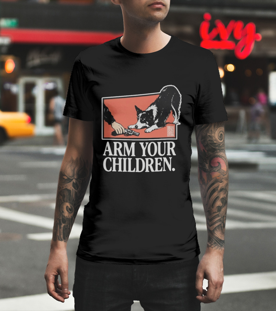 Arm Your Children Brandon Gone Over Dog T-Shirt
