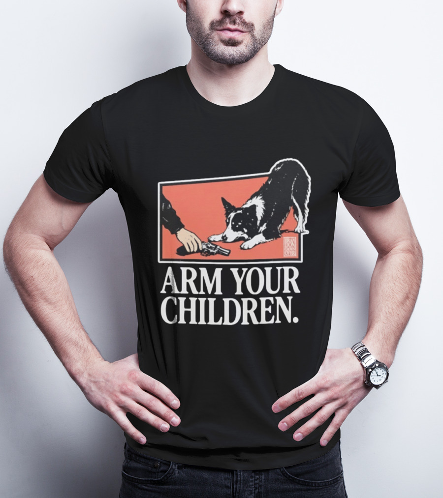 Arm Your Children Brandon Gone Over Dog T-Shirt