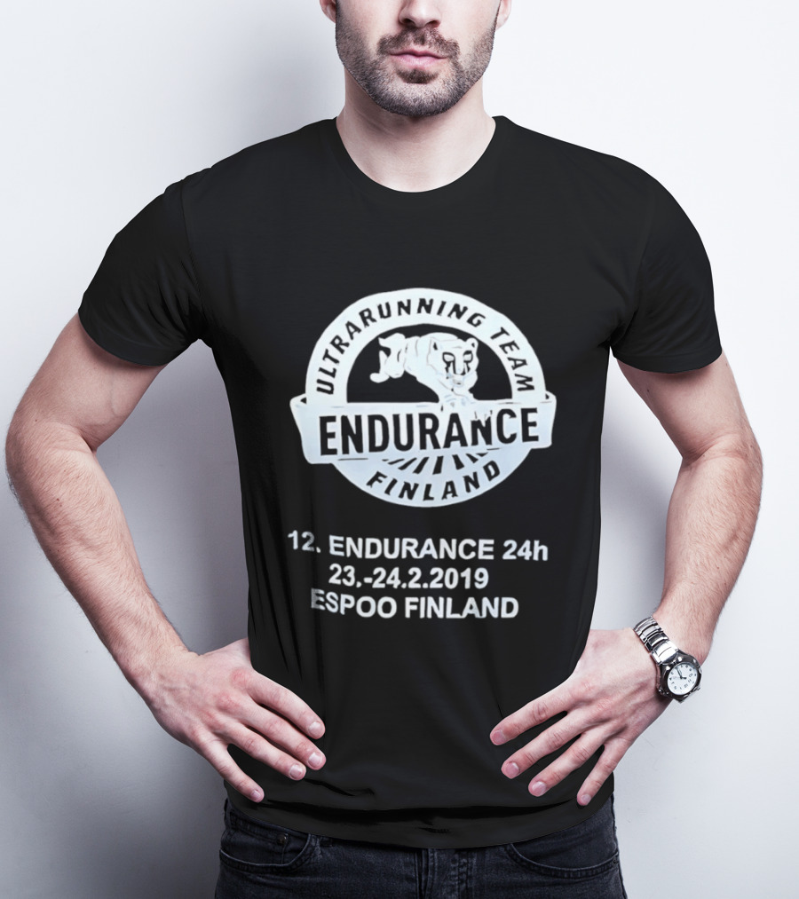 Endurance Finland Ultrarunning Team 12th 24h 23 24.2.2019 Espoo Finland T-Shirt