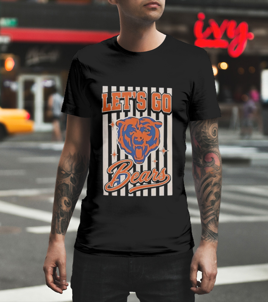 Let's Go Chicago Bears Fan Support T-Shirt