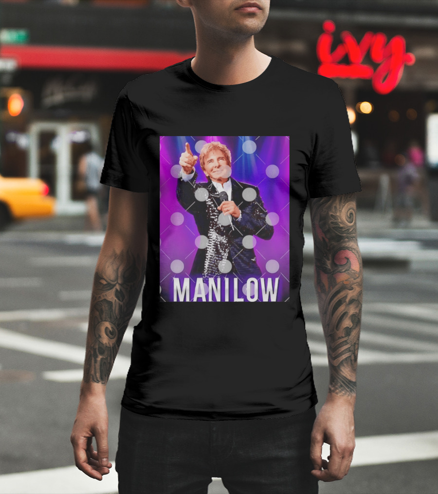 Barry Manilow Starry Stage Performance Concert T-Shirt