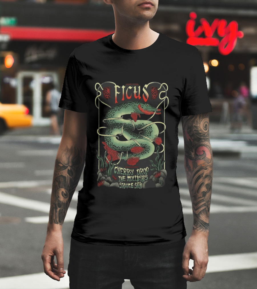 Ficus Cherry Drop The Mollusk's Strange Skin Aug 15 2026 Grand Rapids MI T-Shirt