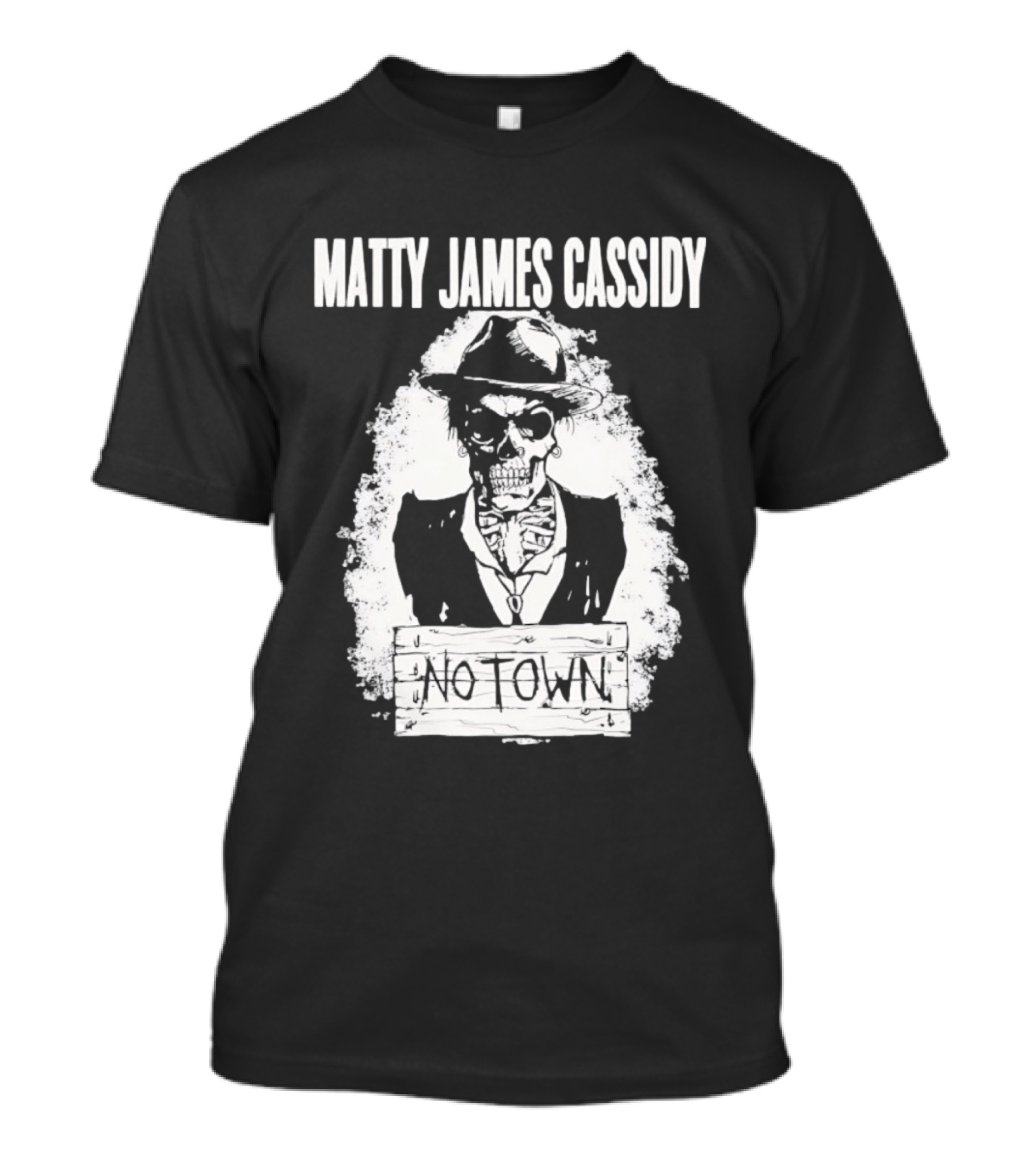 Matty James Cassidy No Town Musician Skull T-Shirt