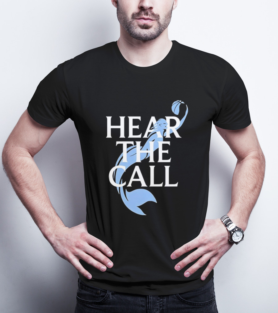 Hear The Call Mermaid Basketball Sports T-Shirt
