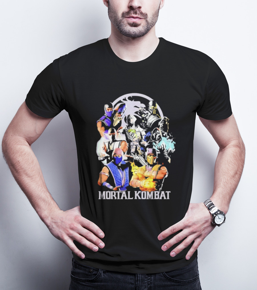 Mortal Kombat Sub Zero Ninja Characters Group T-Shirt