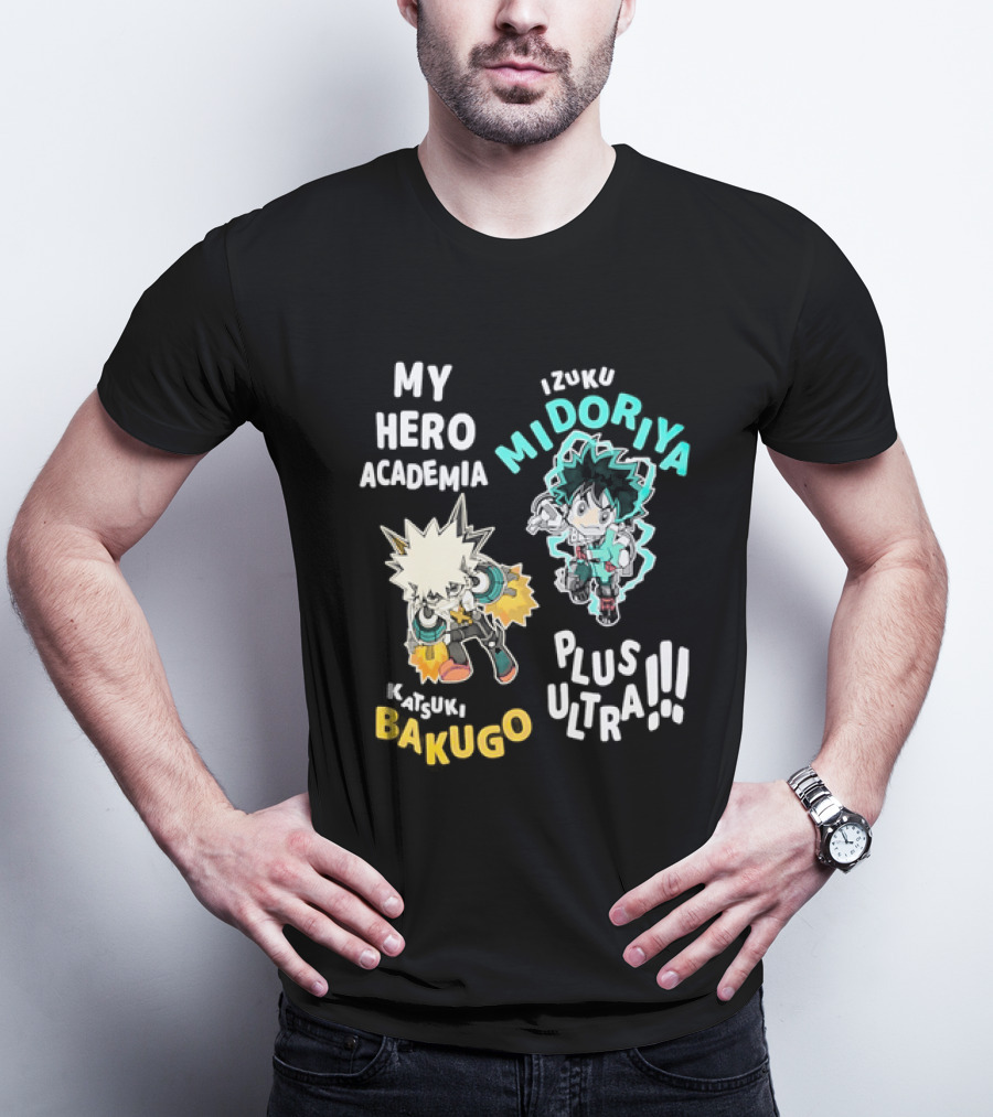 My Hero Academia Izuku Midoriya Katsuki Bakugo Plus Ultra T-Shirt