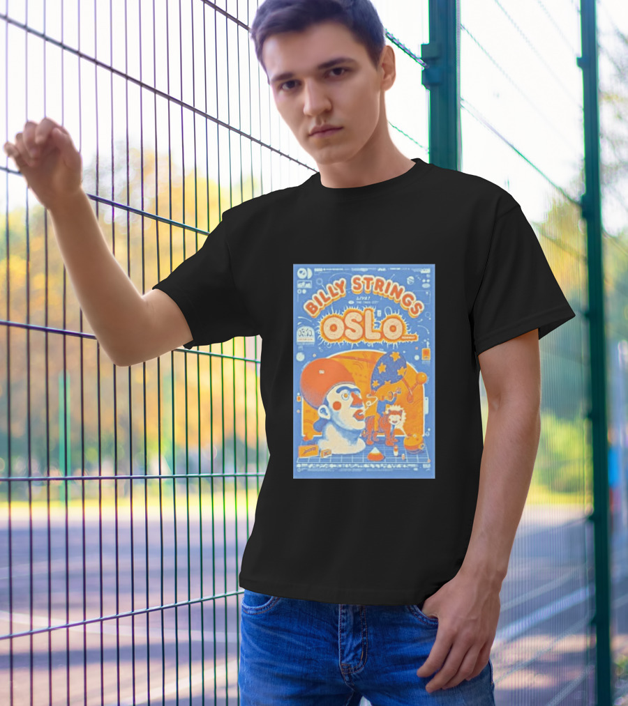 Billy Strings Live Oslo Norway 06.10 Tour Event T-Shirt