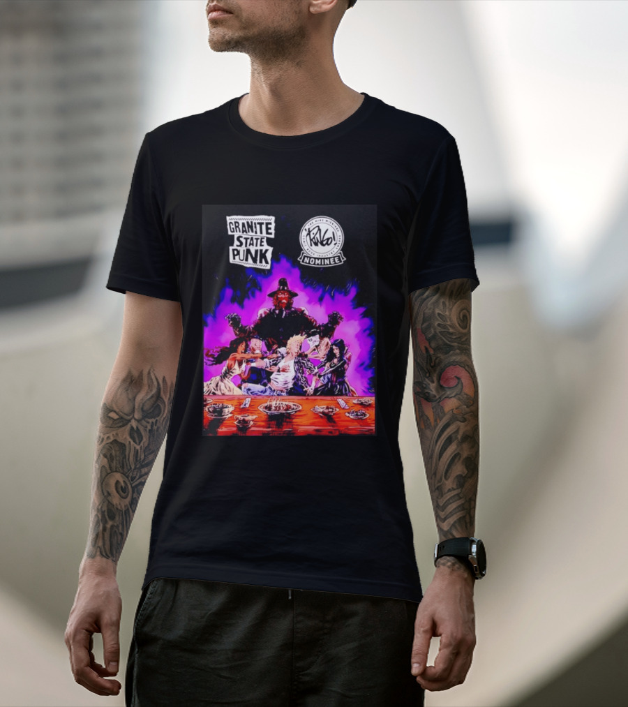 Granite State Punk Mike Wieringo Comic Book Industry Awards Nominee Vibrant Comic T-Shirt